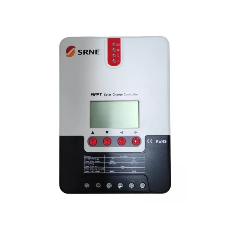 Controlador 40A 12v/24v Solar Mppt Srne Regulador De Carga SRNE